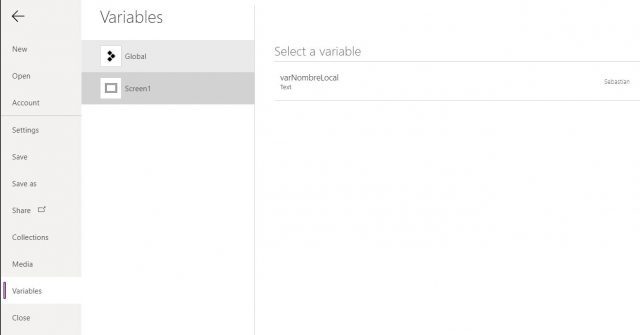 Power Apps: Variables Global y Context - power apps