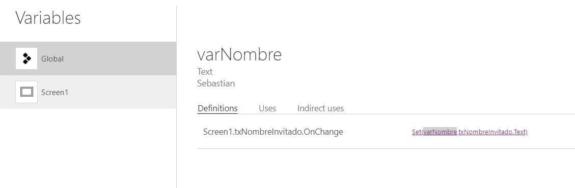Power Apps: Variables Global y Context - power apps