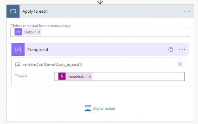 Power Automate: Convertir objeto JSON en Array para aplicar a cada uno.