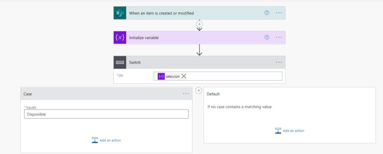 Power Automate: Switch y Case en un Flujo - power automate