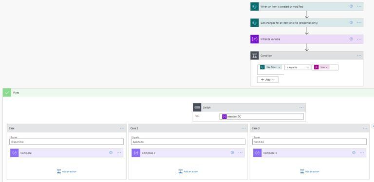 Power Automate: Switch y Case en un Flujo - power automate