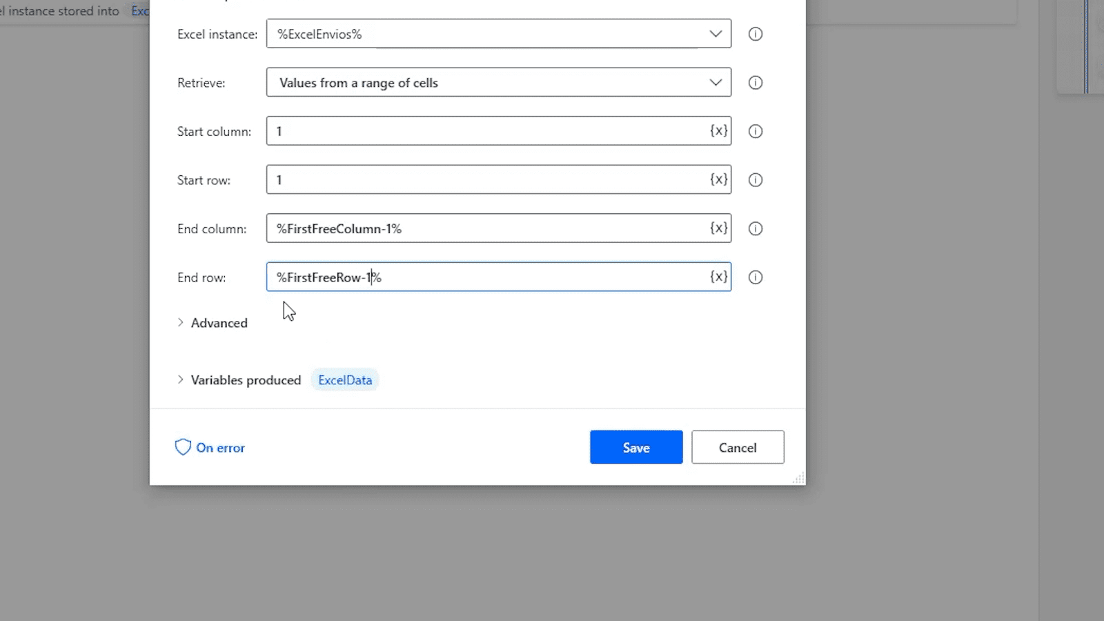 power automate desktop - enviar correos desde una tabla de Excel